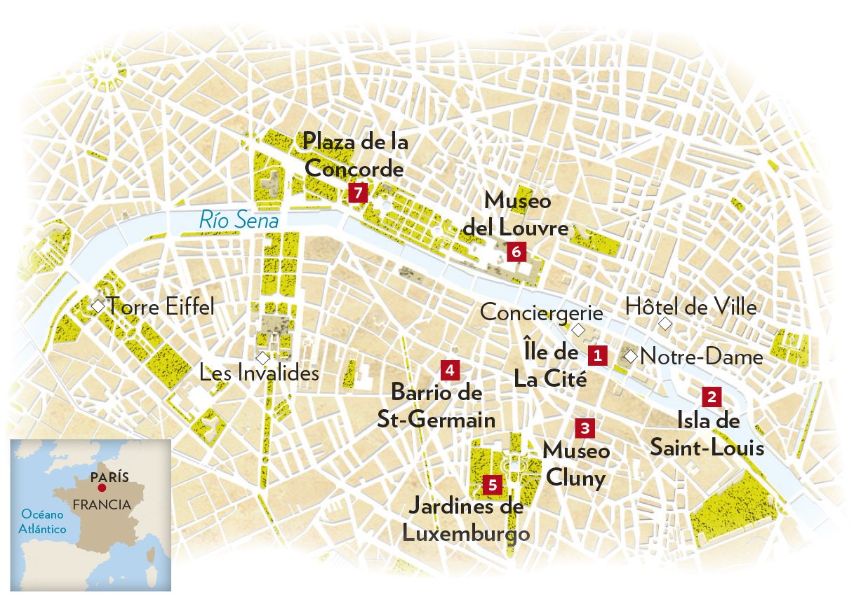 Mapa De París Del Siglo Xii