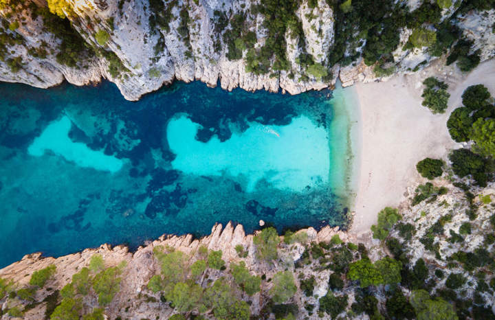 Calanque d'En Vau, Parque Nacional de las Calanques de Marsella